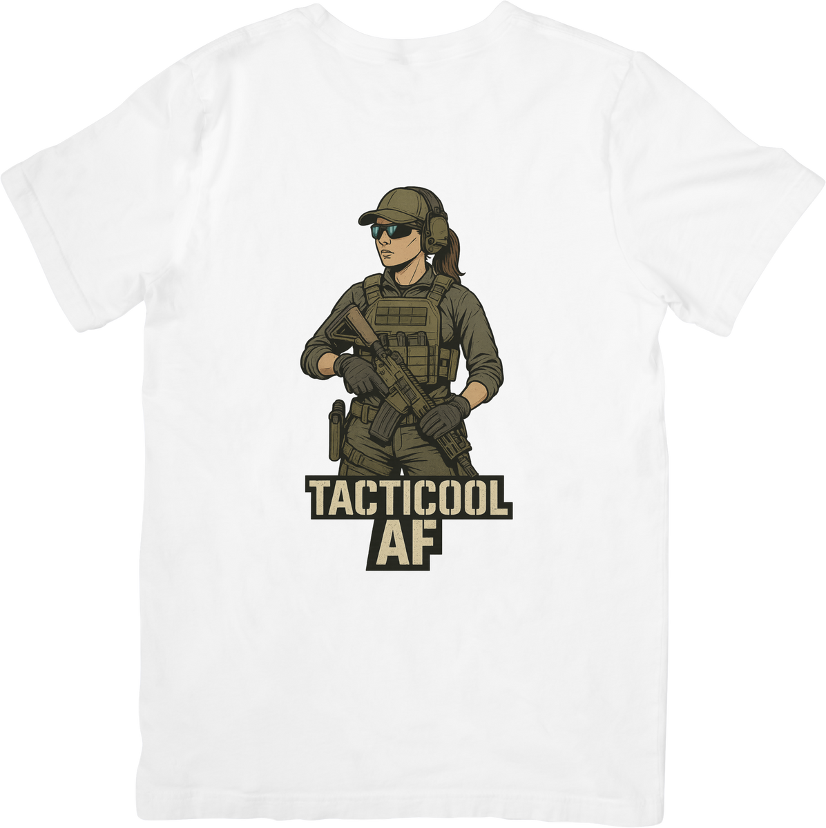 TACTICOOL AF – Female Operator Tee – 1 Shot Airsoft